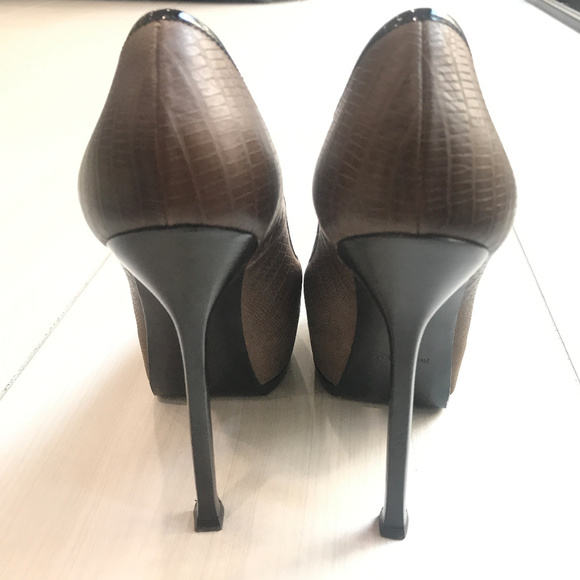 Yves Saint Laurent | Shoes | Ysl Leather Tribtoo Platform Pumps | Poshmark